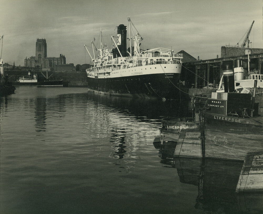 SS Hildebrand, Queen's Dock and Cathedral – National Trust Prints